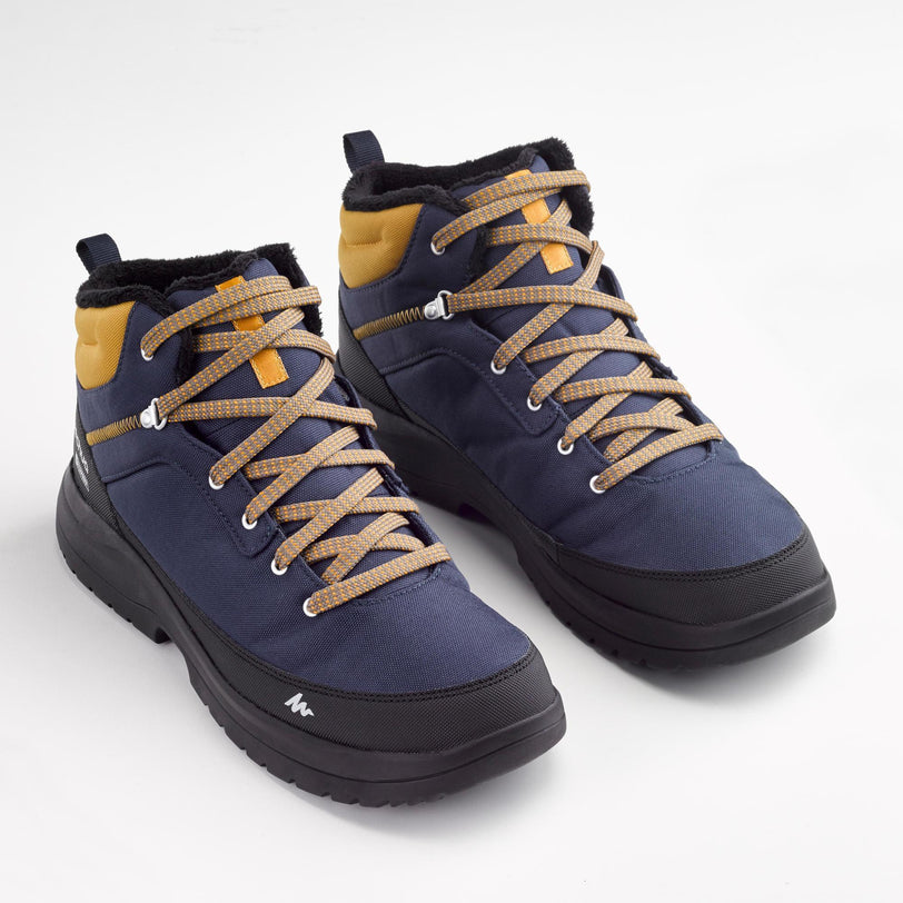 Quechua Men's warm and waterproof hiking boots - SH100 Mid-height ...