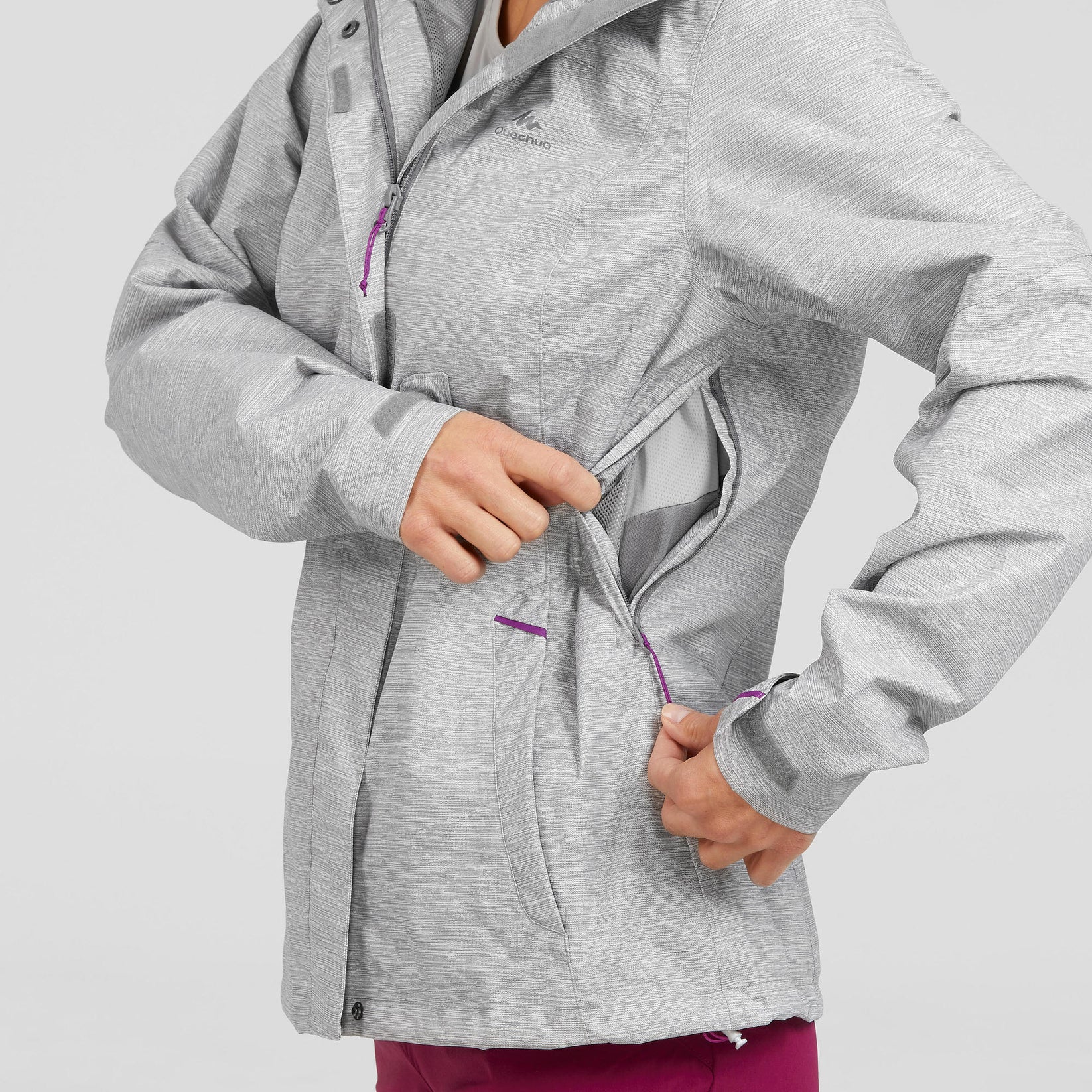 Quechua Women's MH100 Waterproof Hiking Rain Jacket – Decathlon