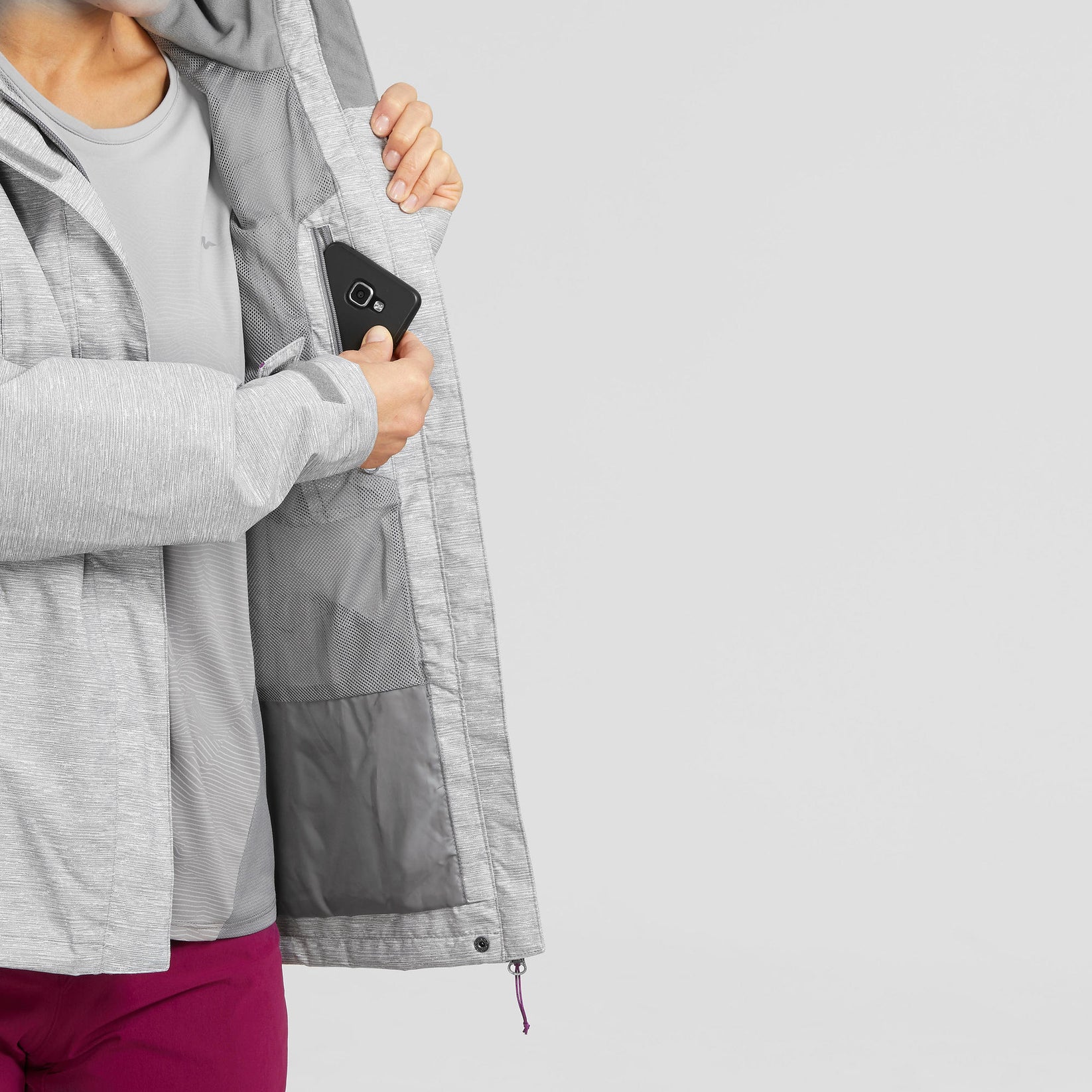 Quechua Women's MH100 Waterproof Hiking Rain Jacket – Decathlon