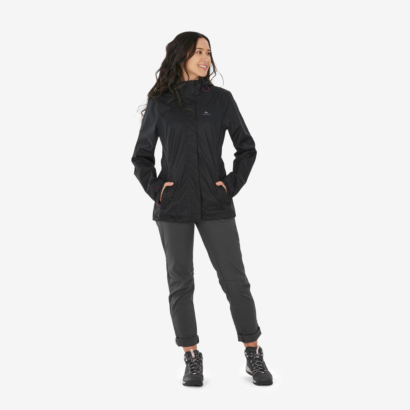 Quechua Women's MH100 Waterproof Hiking Rain Jacket – Decathlon