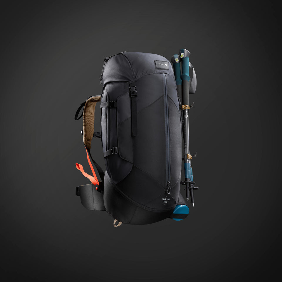 Forclaz Men's MT100 Easyfit 50 L Backpacking Pack | Decathlon