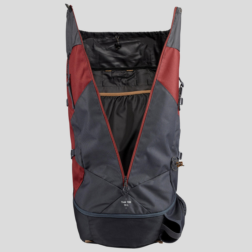 Forclaz Men's MT100 Easyfit 70 L Backpacking Pack | Decathlon