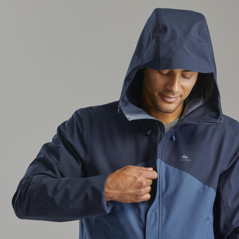 Quechua Men's MH150 Waterproof Rain Jacket | Decathlon