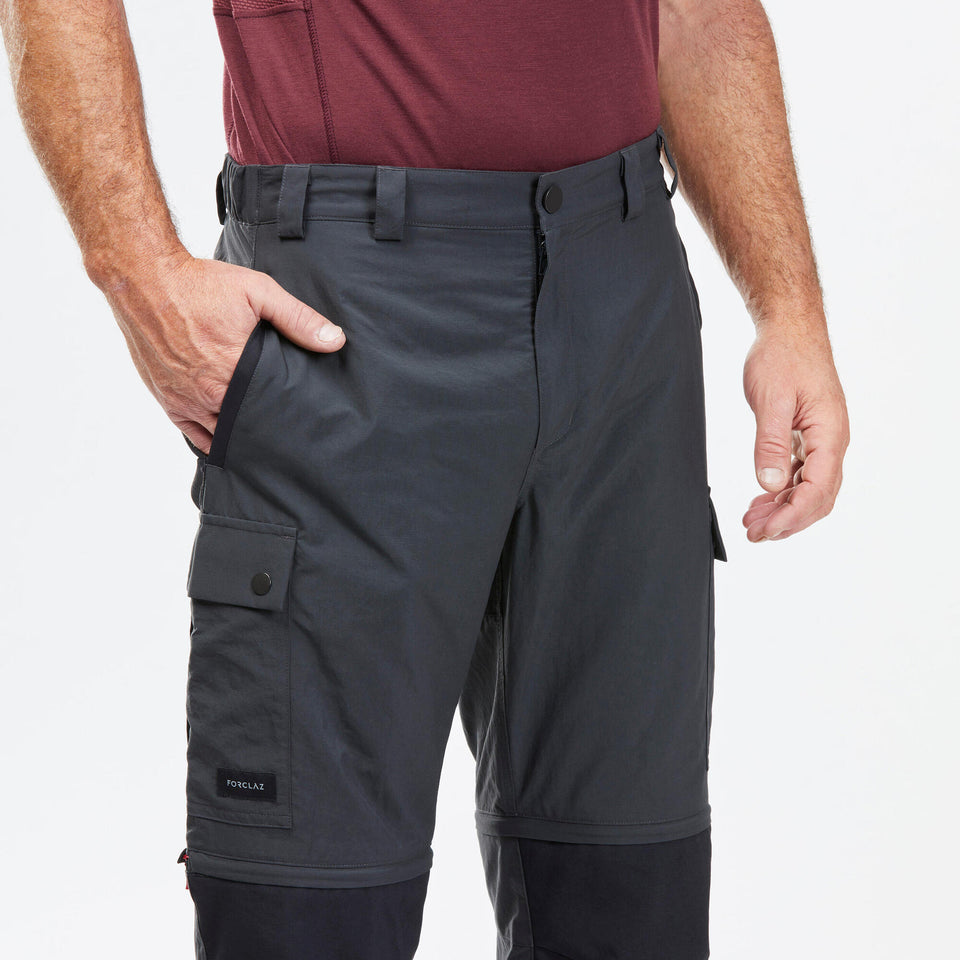 Forclaz Men's MT100 2-in-1 Zip-Off Hiking Pants | Decathlon