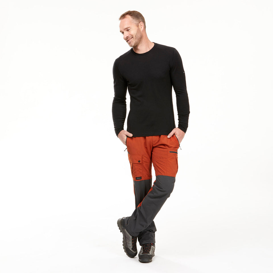 Forclaz Men's MT500 Long-sleeve 100% Merino Wool T-shirt | Decathlon