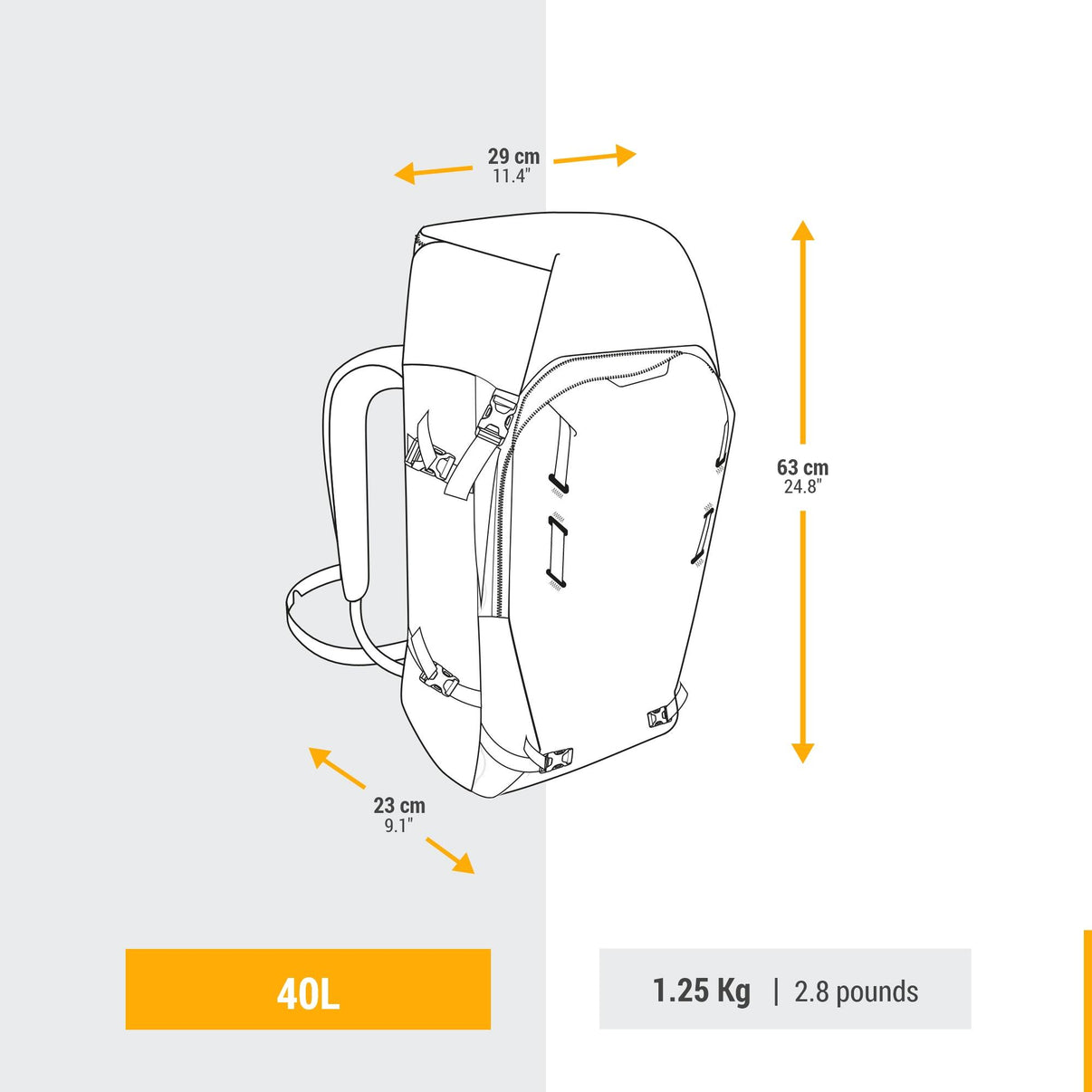 Simond Alpinism Evo 40L Mountaineering Backpack – Decathlon