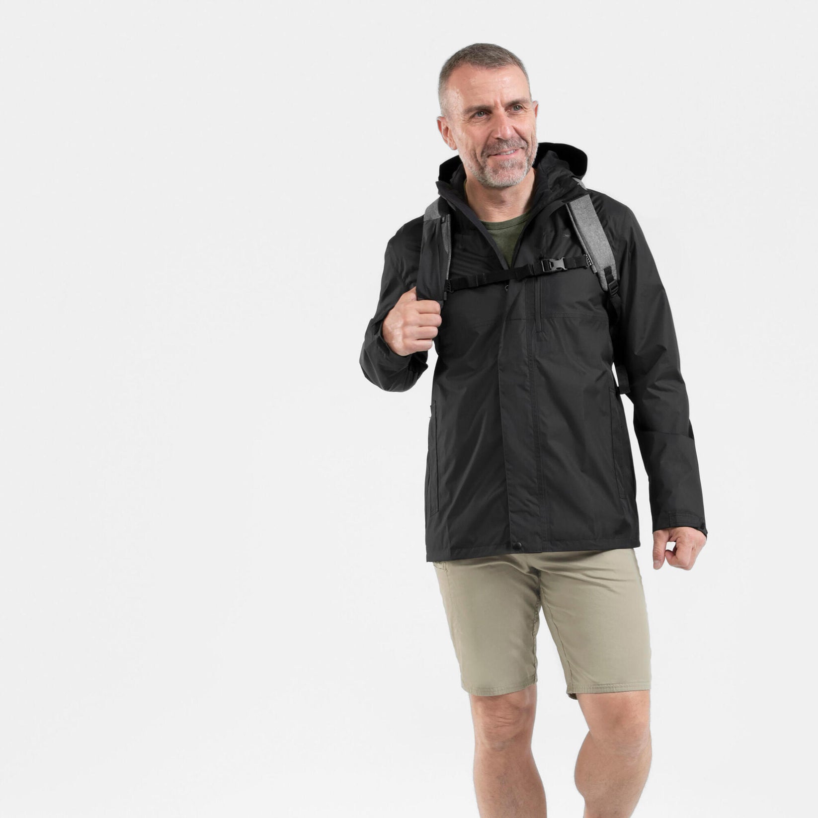 Quechua Men's NH500 Imper Waterproof Rain Jacket – Decathlon