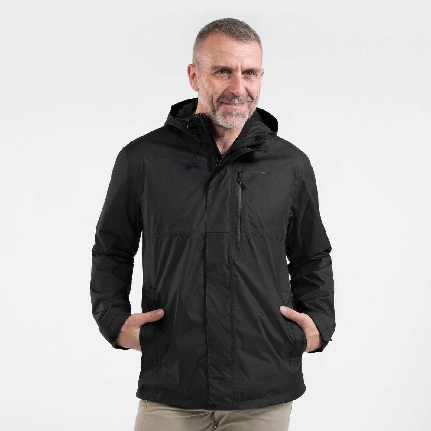 Quechua Men's NH500 Imper Waterproof Rain Jacket – Decathlon