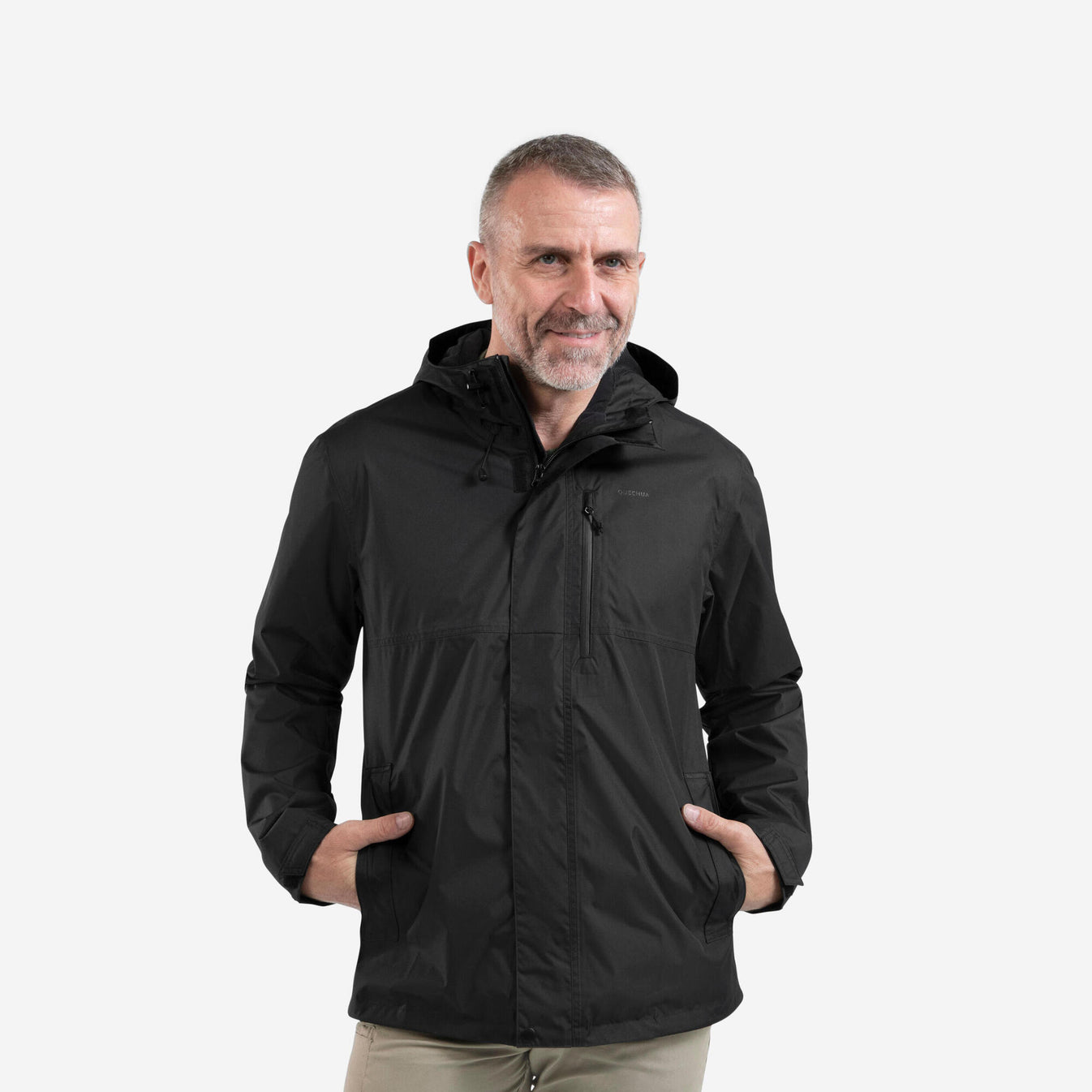 Quechua Men's NH500 Imper Waterproof Rain Jacket – Decathlon