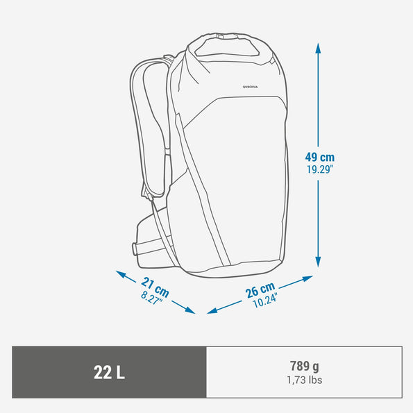 Quechua MH500 22L Lightweight Hiking Backpack | Decathlon