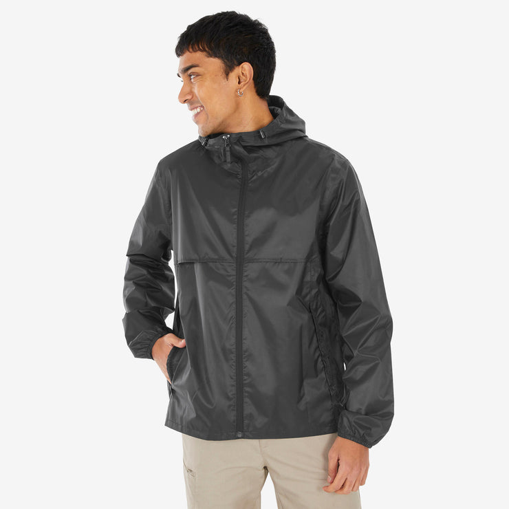 Quechua Men's Raincut Fullzip Waterproof Rain Jacket | Decathlon