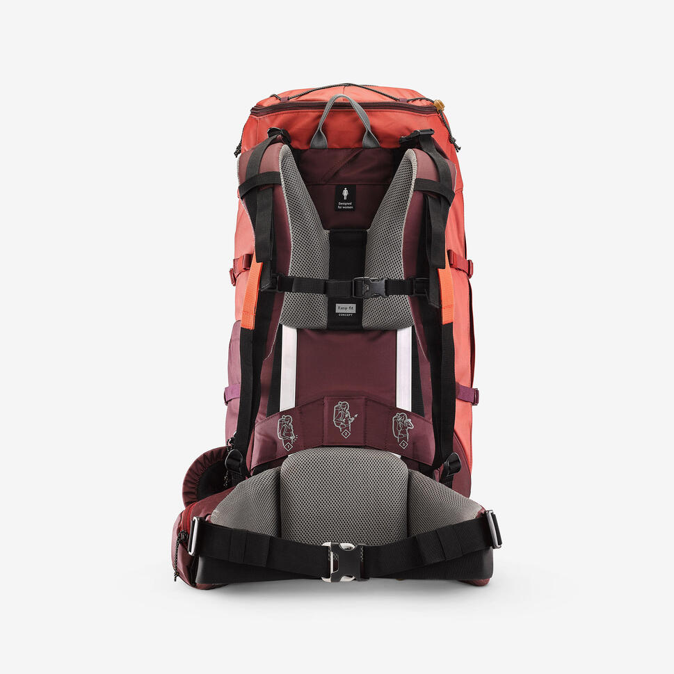 Simond Women's MT100 Easyfit 50L Backpacking Pack – Decathlon