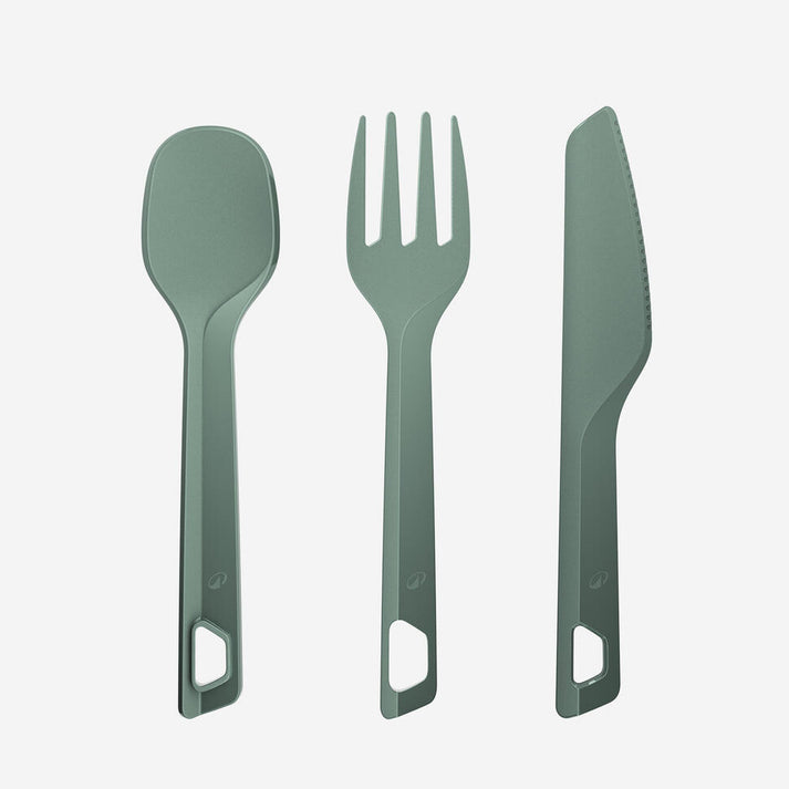 Quechua 500 Stainless Steel Nonstick Camping Cookset – 25-Piece for 4 ...