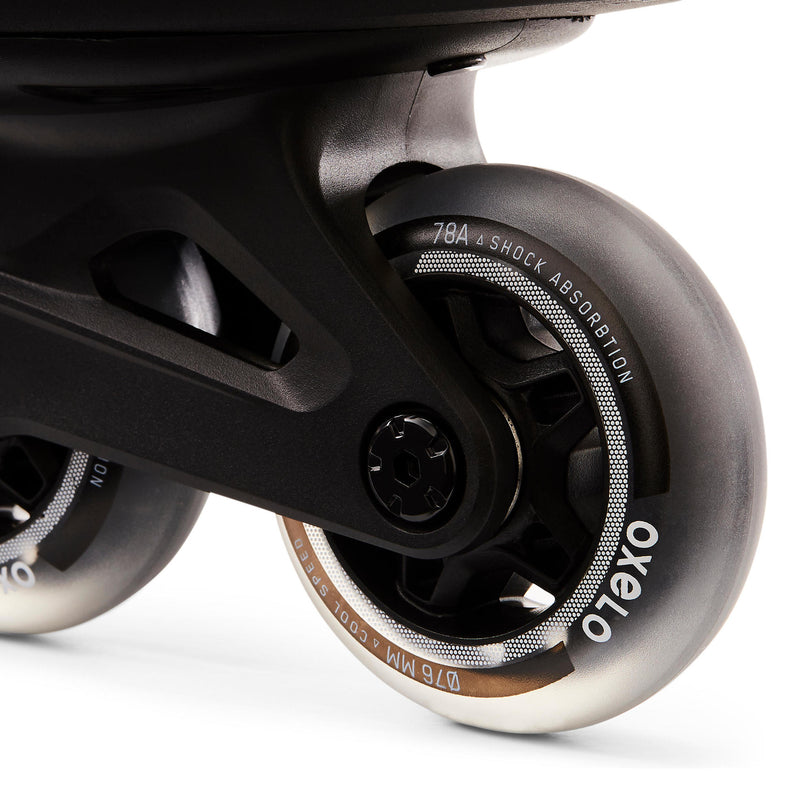 Oxelo Fit100 Inline Fitness Roller Skate 76mm 80a Men Decathlon